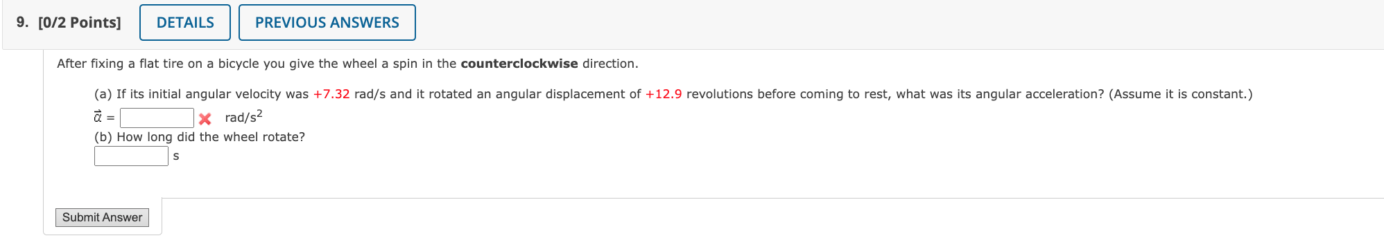Solved After fixing a flat tire on a bicycle you give the | Chegg.com