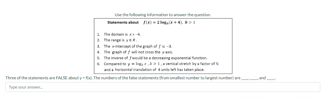 Use the following information to answer the question. | Chegg.com