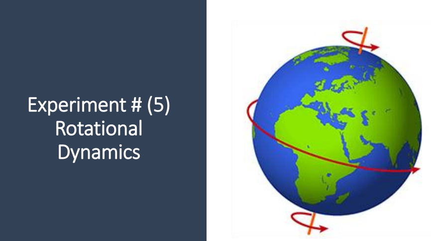 Solved ū Experiment # (5) Rotational Dynamics Moment of | Chegg.com