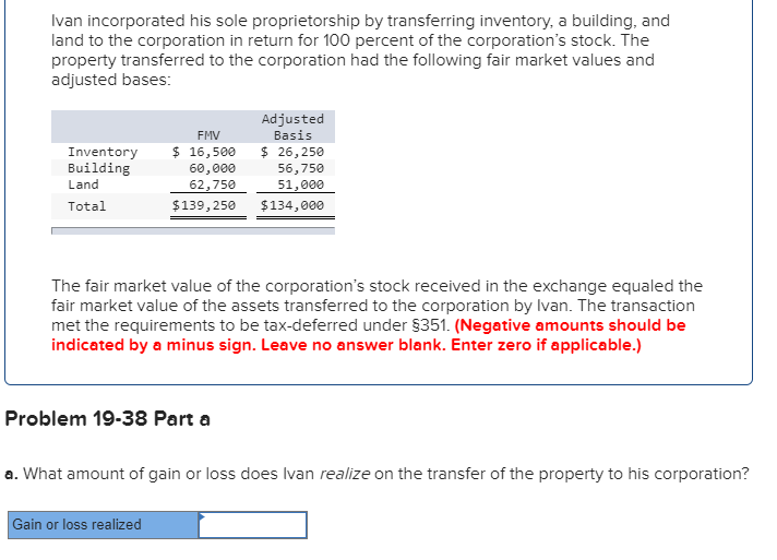 Solved Ivan incorporated his sole proprietorship by | Chegg.com