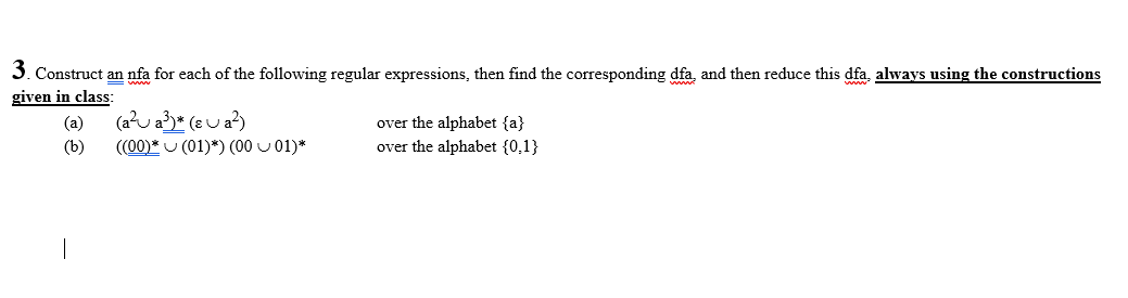 Solved 3. Construct an nfa for each of the following regular | Chegg.com