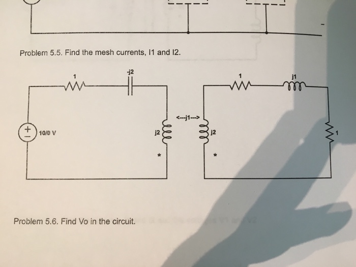Solved Find the mesh currents, 11 and 12. Find V_o in the | Chegg.com