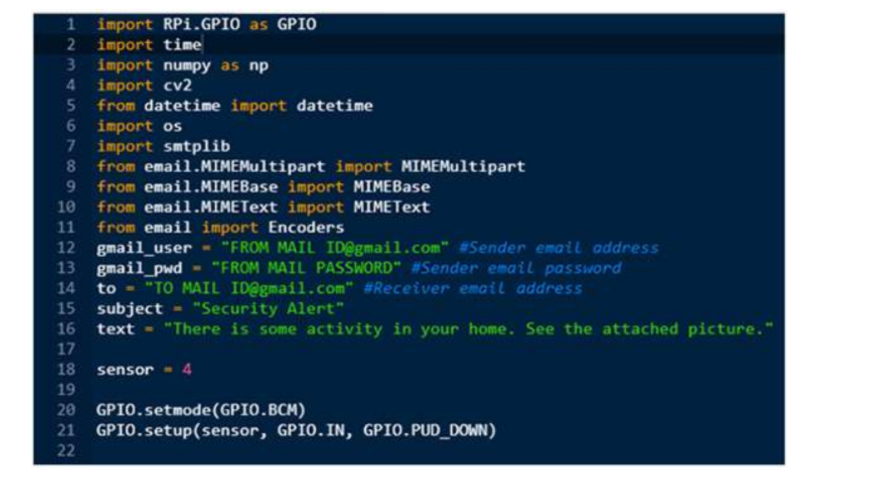 Solved 1 import RPi GPIO as GPIO 2 import time 3 import | Chegg.com