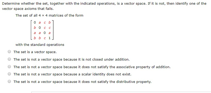 Solved Determine whether the set, together with the | Chegg.com