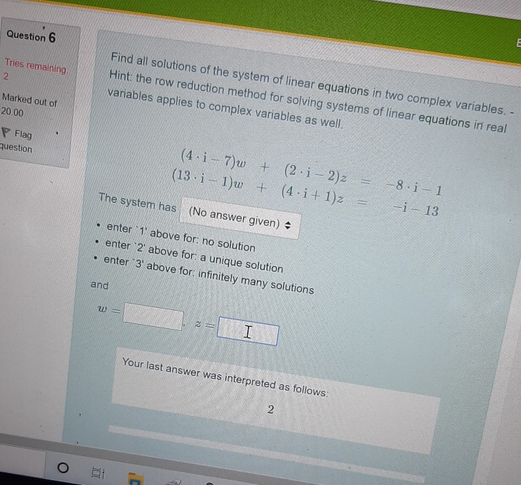 Solved Question 6 Tries Remaining Find All Solutions Of The