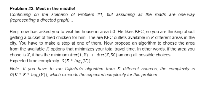 Solved Problem \#2: Meet in the middle! Continuing on the | Chegg.com