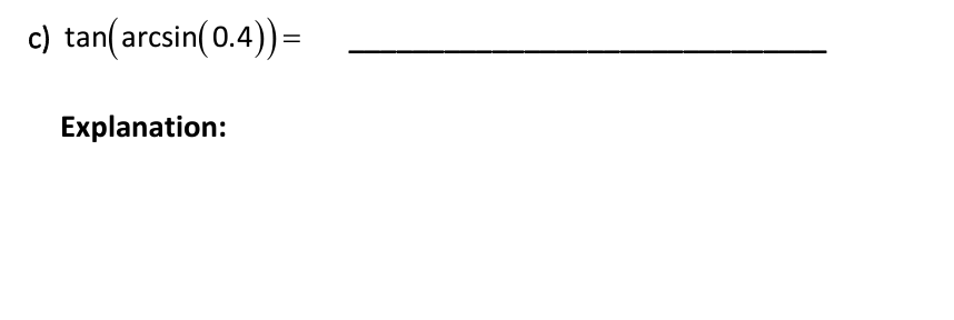 Inverse Trig Functions. Give exact values for each | Chegg.com