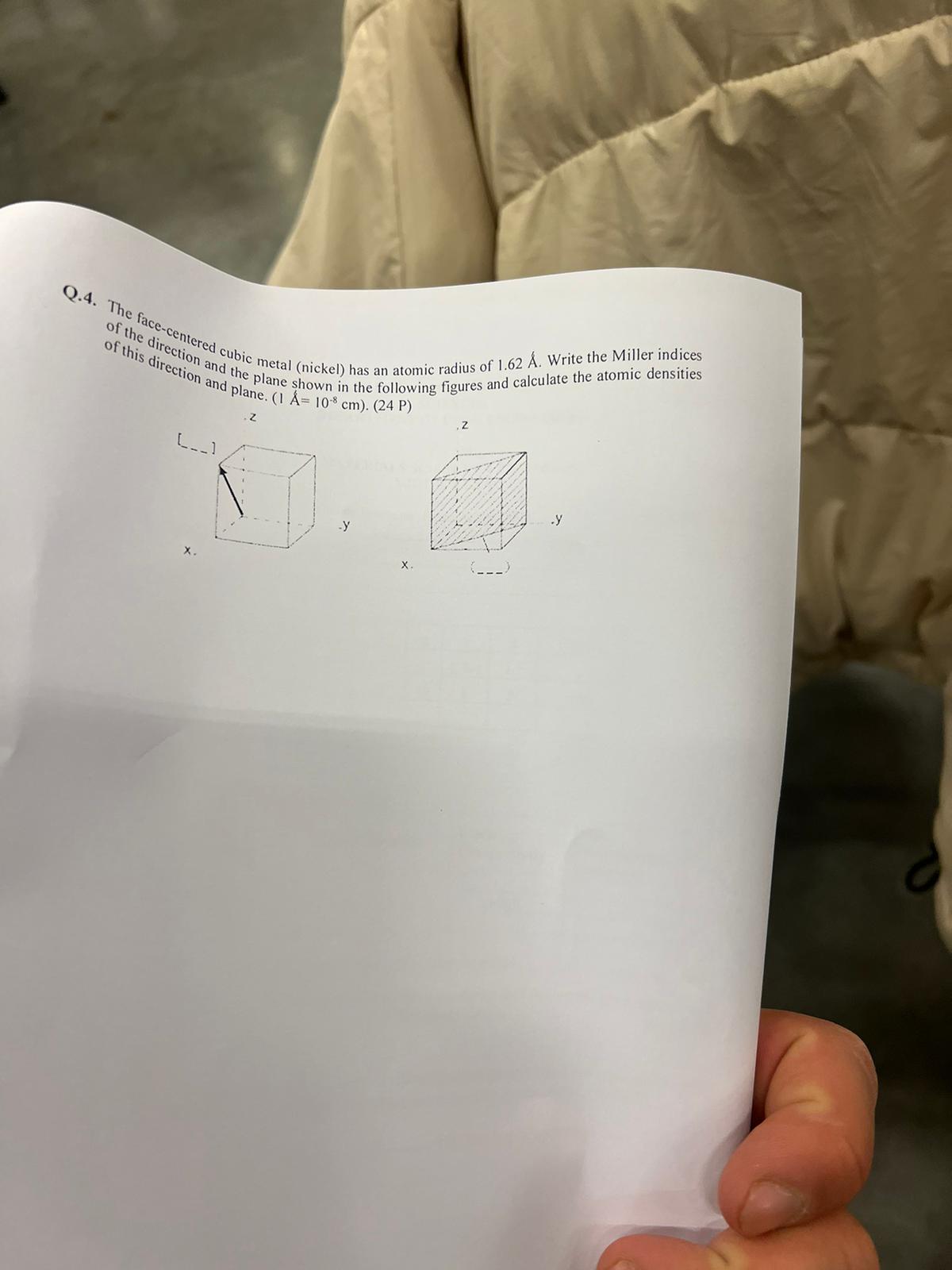 Solved Q.4. of this direction and the metal (nickel) has an | Chegg.com