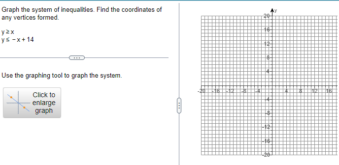 Solved Graph the inequality on a plane. 7x−6≤13x+y Use the | Chegg.com