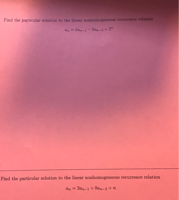 Solved 2 5 Pts Find The Particular Solution To The Linear