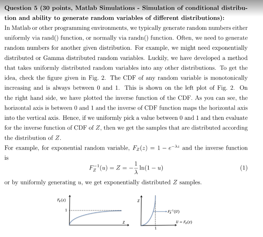 Figure 2: Method to generate samples of X from | Chegg.com