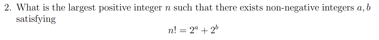 Solved What is ﻿the largest positive integer n ﻿such that | Chegg.com