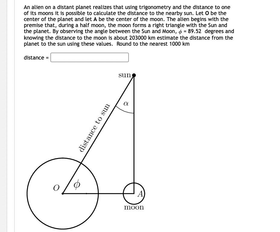 Solved An alien on a distant planet realizes that using | Chegg.com