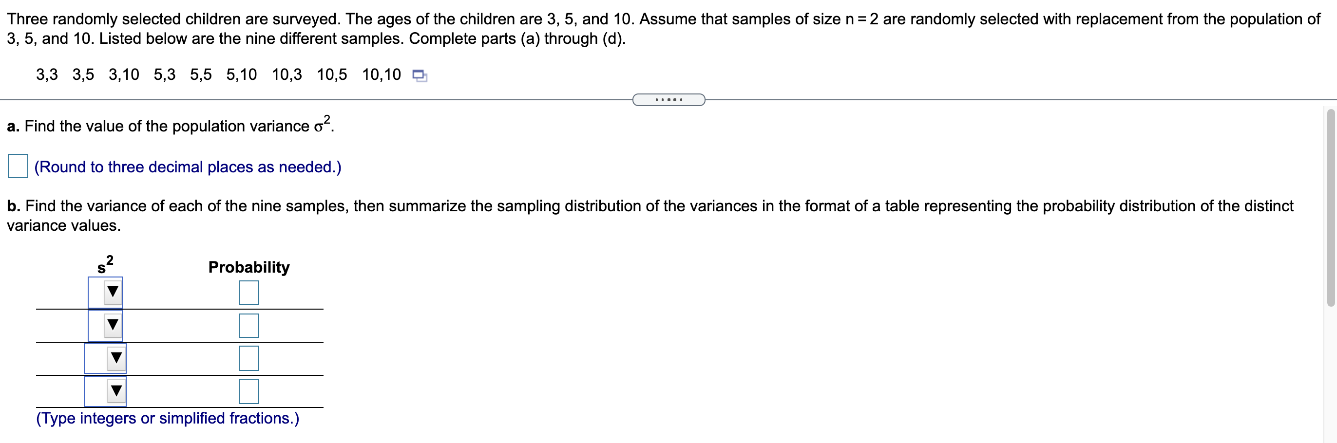 Solved #41 Three randomly selected children are surveyed. | Chegg.com