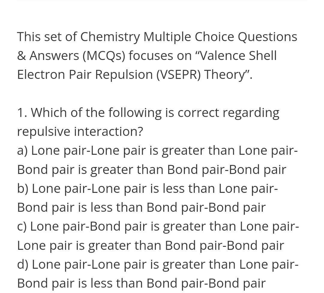 Solved This set of Chemistry Multiple Choice Questions & | Chegg.com