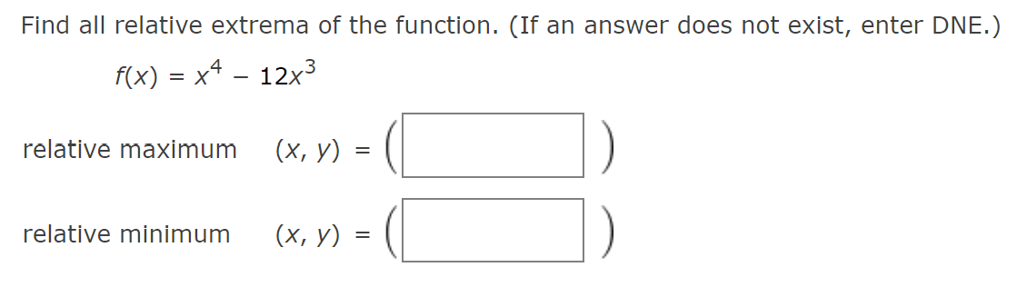 Solved Find all relative extrema of the function. (If an | Chegg.com