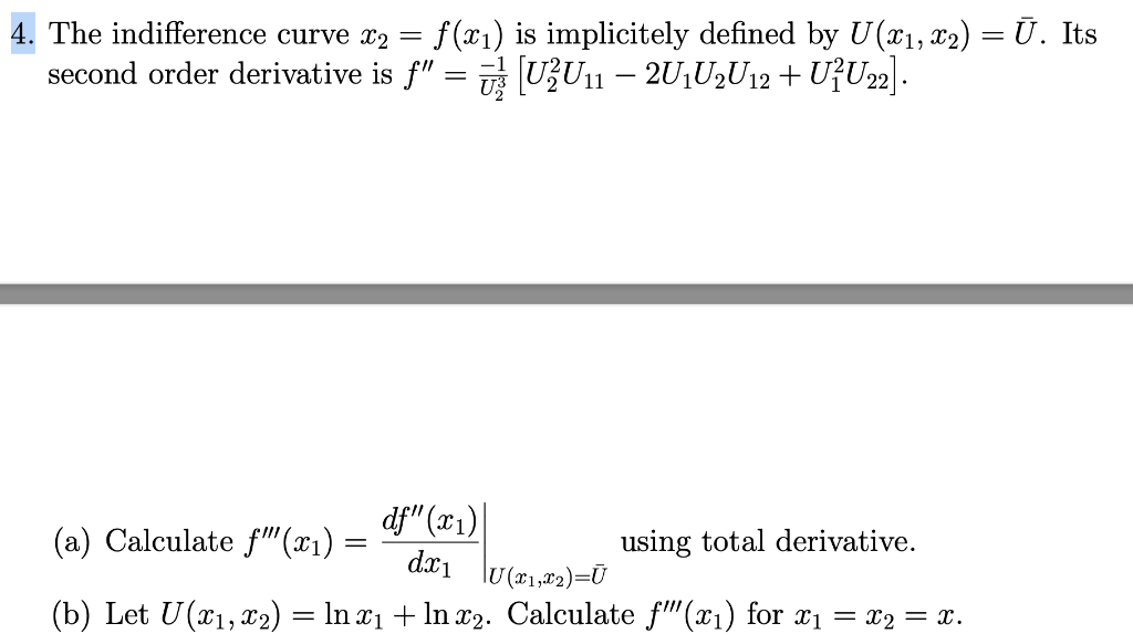 caculus total derivative problem | Chegg.com