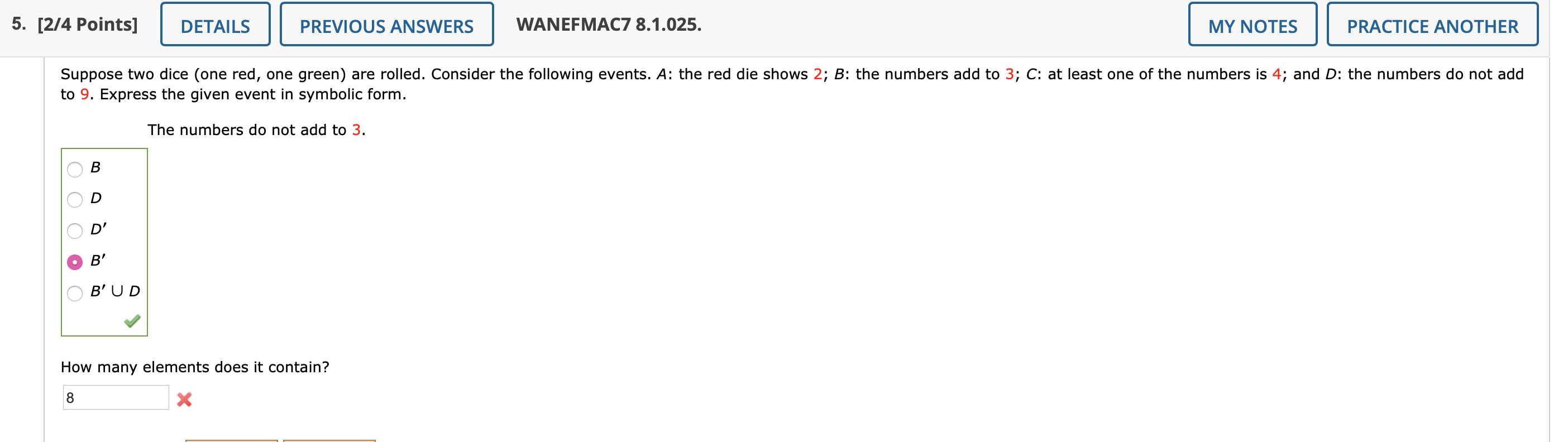 Solved 5. [2/4 Points] DETAILS PREVIOUS ANSWERS WANEFMAC7 | Chegg.com