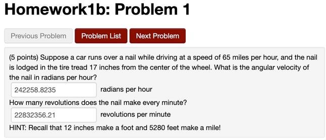 Solved Homework1b: Problem 1 Previous Problem Problem List | Chegg.com