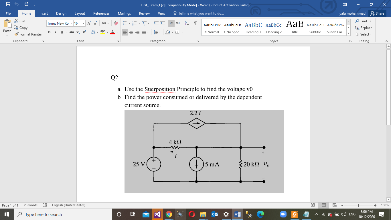 Solved 30 File Home Insert Design Layout References * Cut Еe | Chegg.com