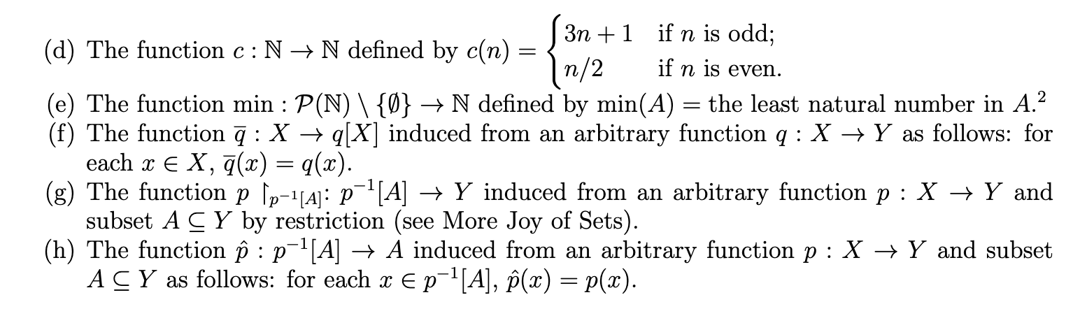 Solved In Each Part Below Determine Whether The Given 