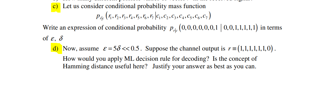 Code word Message word u1, u2, u3, u4 0000 c1, c2, | Chegg.com