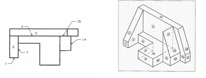 Solved Can you please sketch three standard views on paper, | Chegg.com