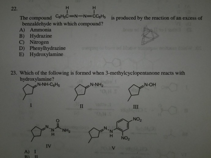 Solved 22. The compound CoH,CN N-CCsHs is produced by the | Chegg.com