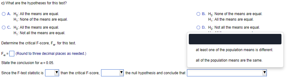 Solved Consider the partially completed one-way ANOVA | Chegg.com