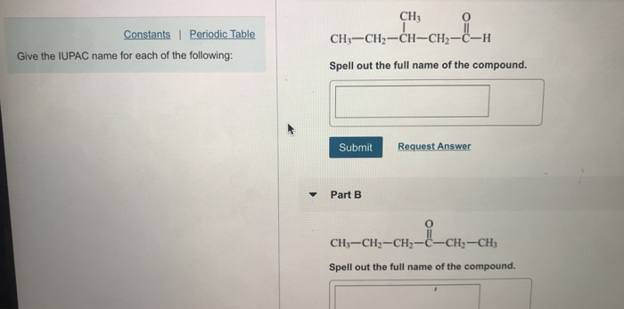 Solved Give the common name for each of the following | Chegg.com