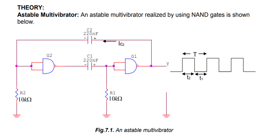 Solved THEORY: Astable Multivibrator: An astable | Chegg.com
