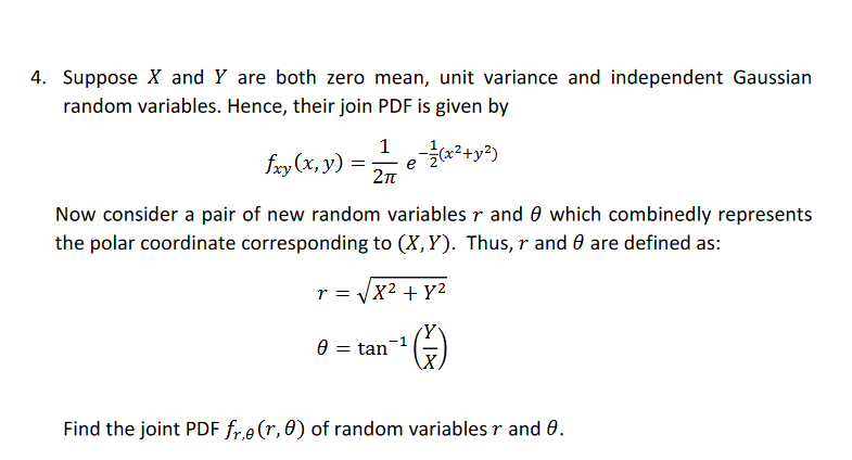 Suppose X And Y Are Both Zero Mean Unit Variance And
