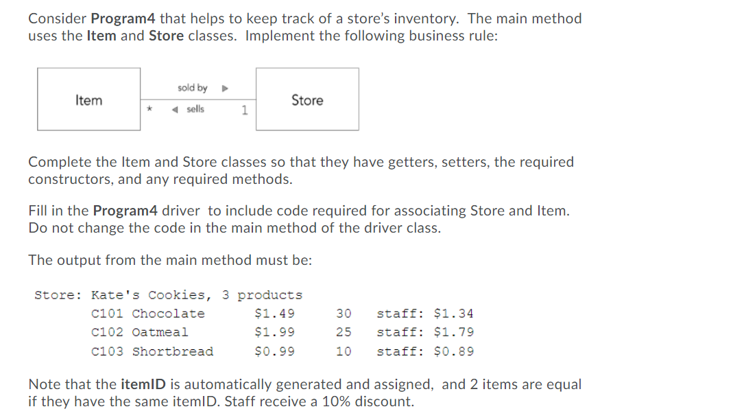 Solved Consider Program4 that helps to keep track of a | Chegg.com