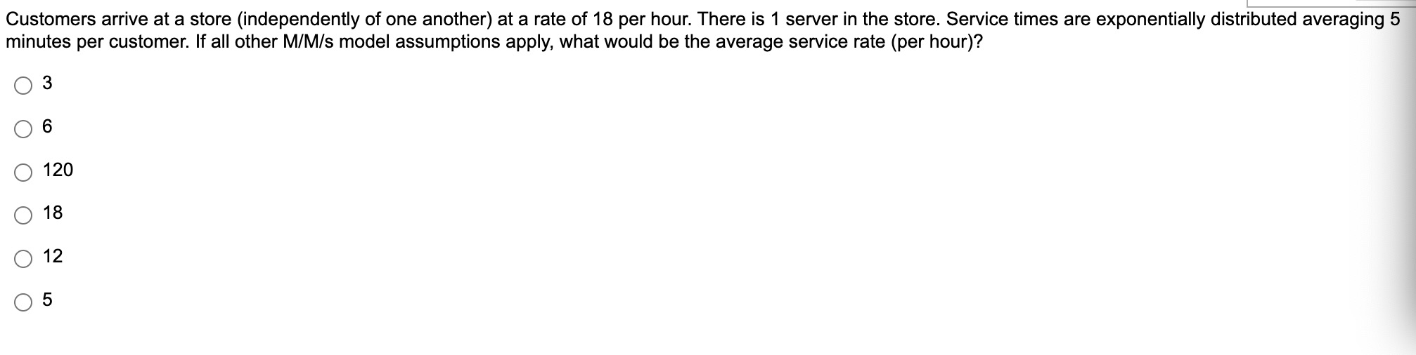 Solved Customers arrive at a store (independently of one | Chegg.com