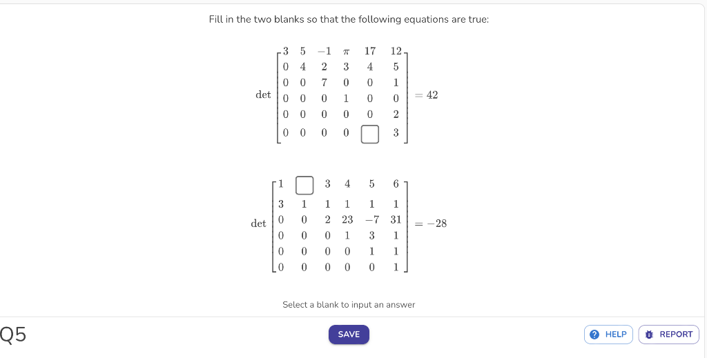Solved Fill in the two blanks so that the following | Chegg.com