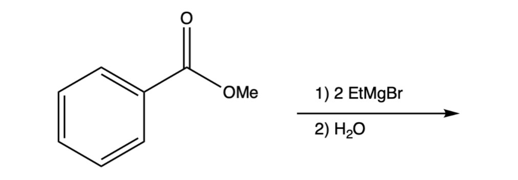 Solved OME 1) 2 EtMgBr 2) H2O | Chegg.com Solved OME 1) 2 EtMgBr 2) H2O | Chegg.com