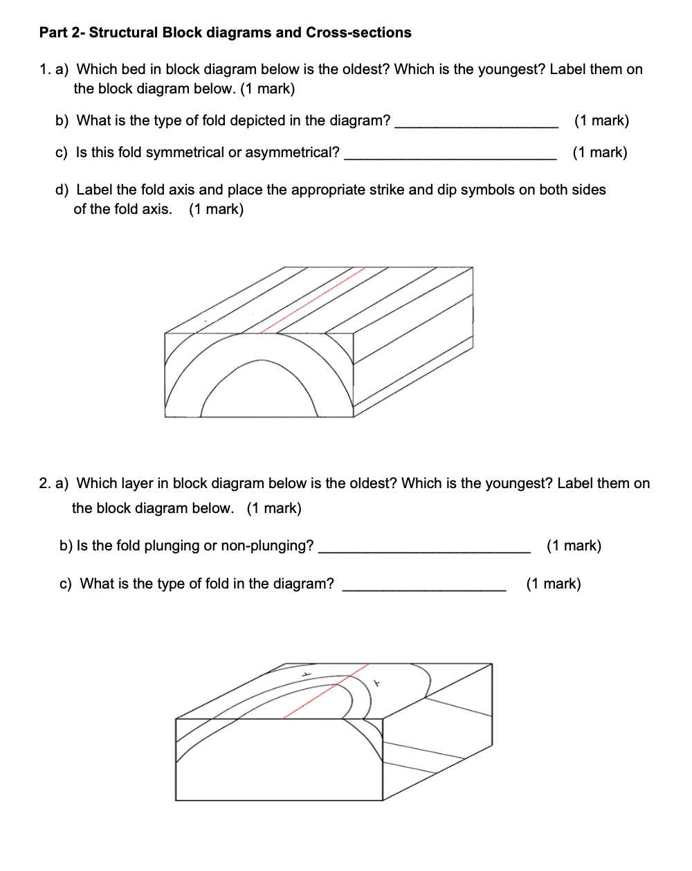 Solved Part 2- Structural Block diagrams and Cross-sections | Chegg.com
