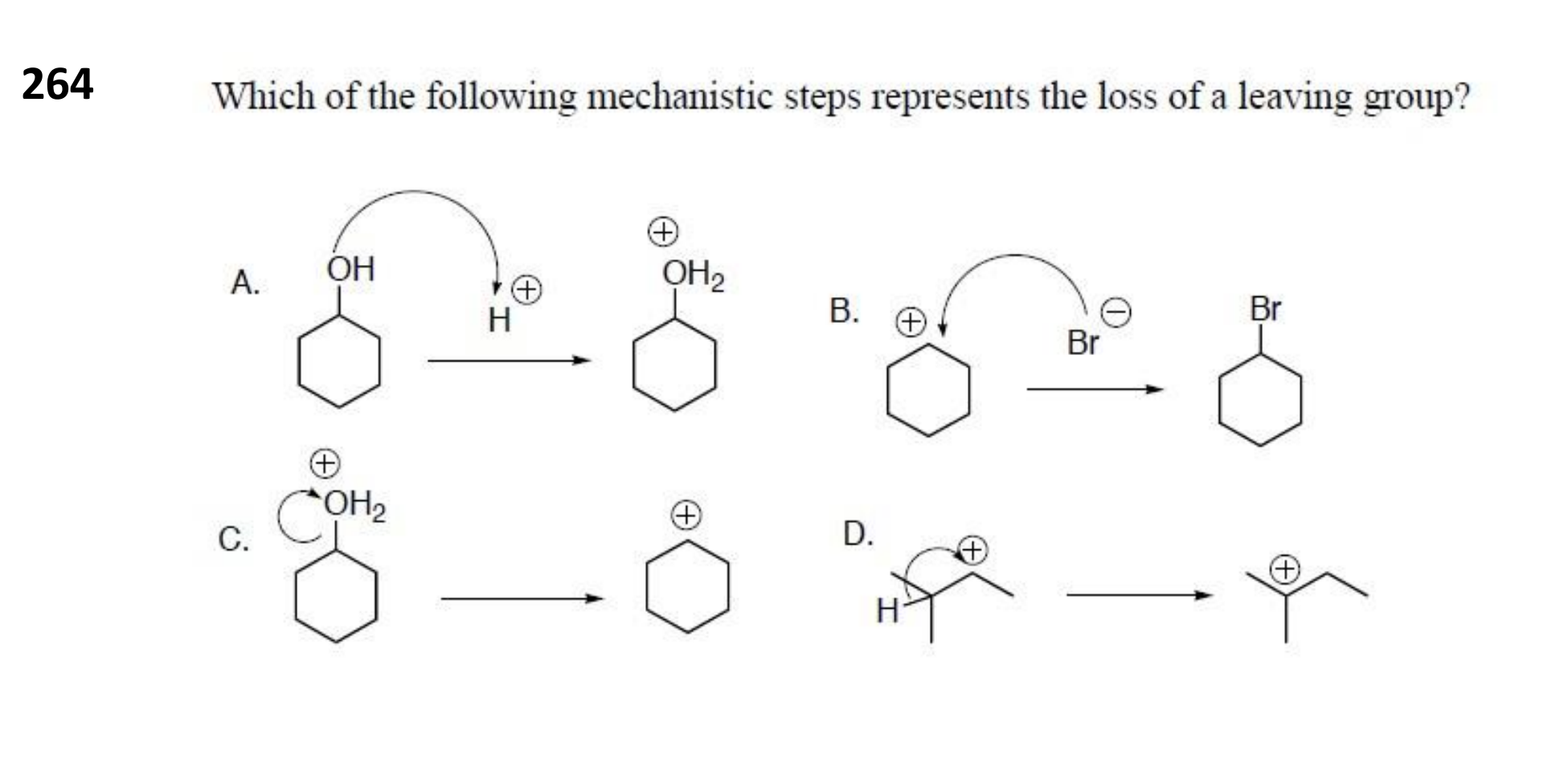 Solved 262 Which of the following mechanistic steps | Chegg.com