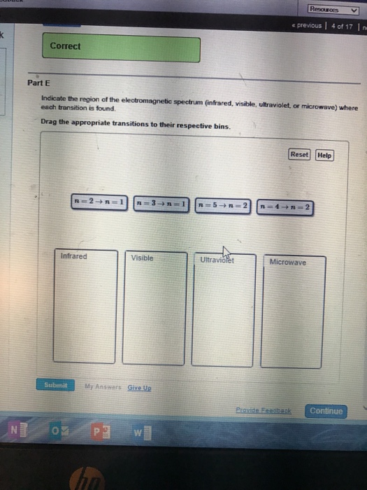 Solved indicate the region of the electromagnetic spectrum | Chegg.com