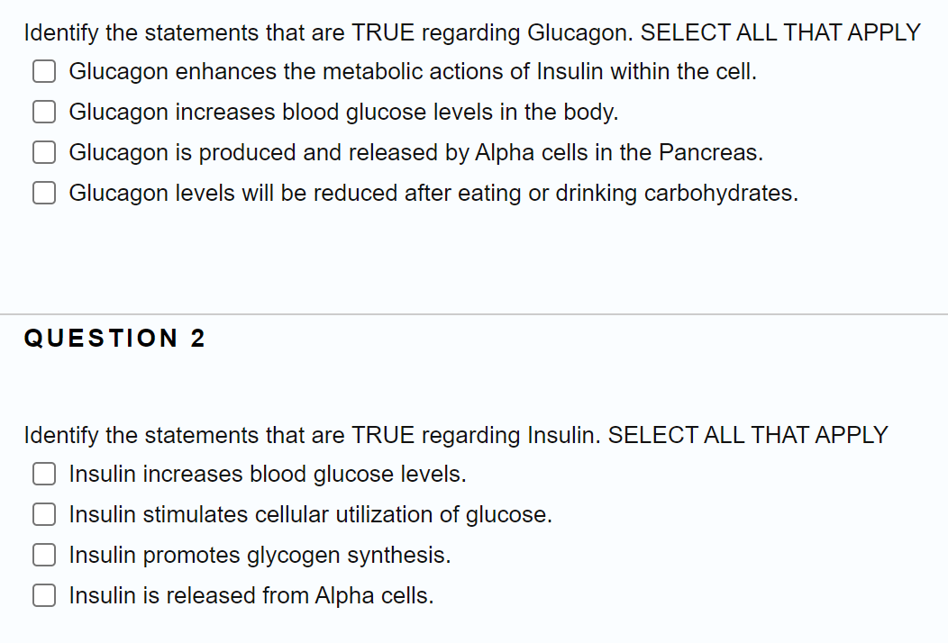 Solved Identify the statements that are TRUE regarding | Chegg.com