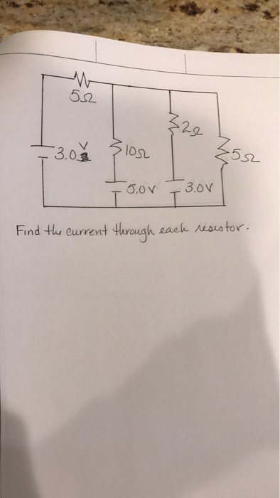 Solved Find the current through each resistor. | Chegg.com