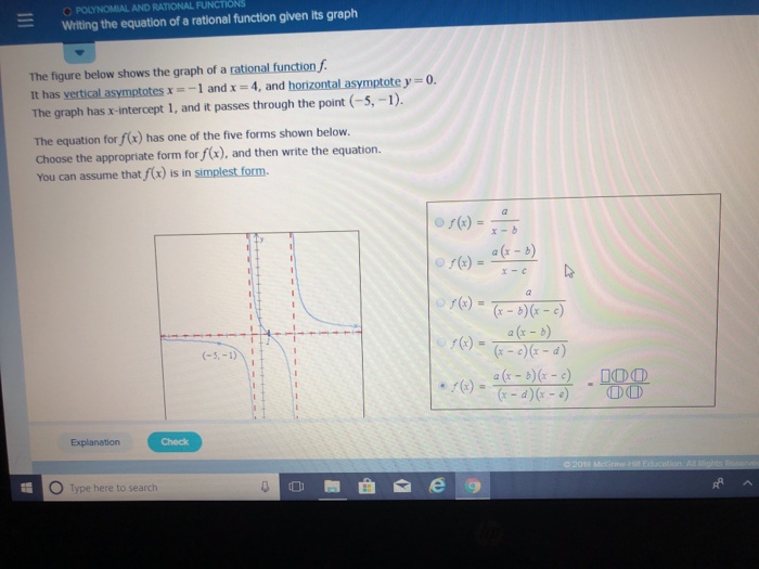 Solved POLYNOMIAL AND RATIONAL FUNCTIONS Writing the | Chegg.com