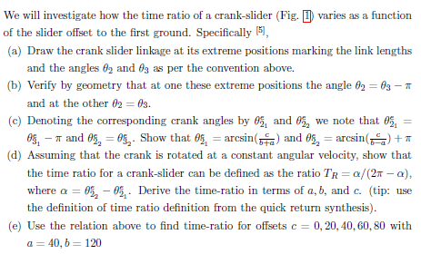 We will investigate how the time ratio of a | Chegg.com