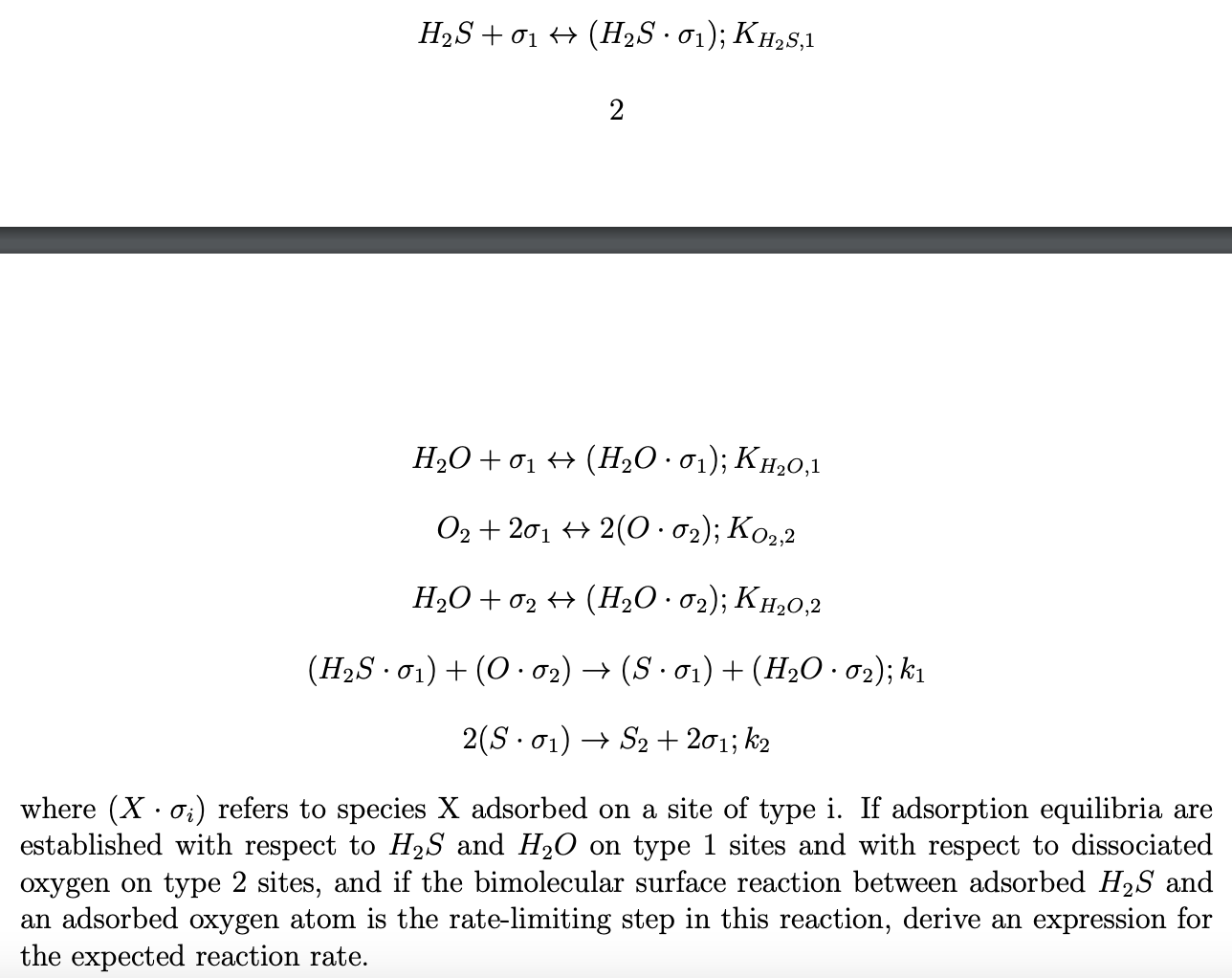 Solved Few researchers studied the catalytic oxidation of H2 | Chegg.com