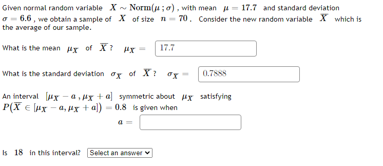 Solved Given normal random variable X-Norm(u ;0), with mean | Chegg.com