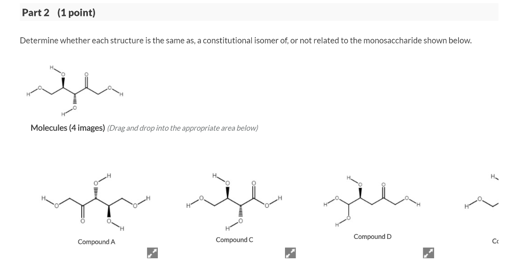 Determine whether each structure is the same as, a | Chegg.com