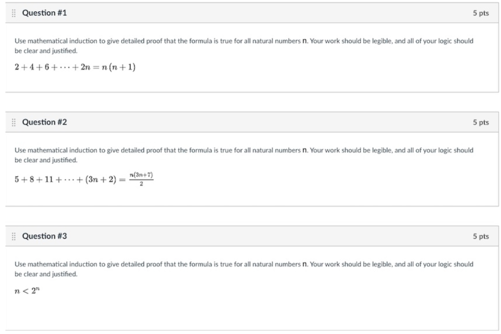 Solved Use mathematical induction to give detailed proof | Chegg.com