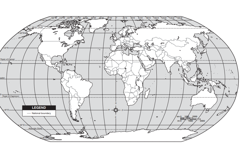 1. Refer to the blank outline labeled Map 1 World. On | Chegg.com