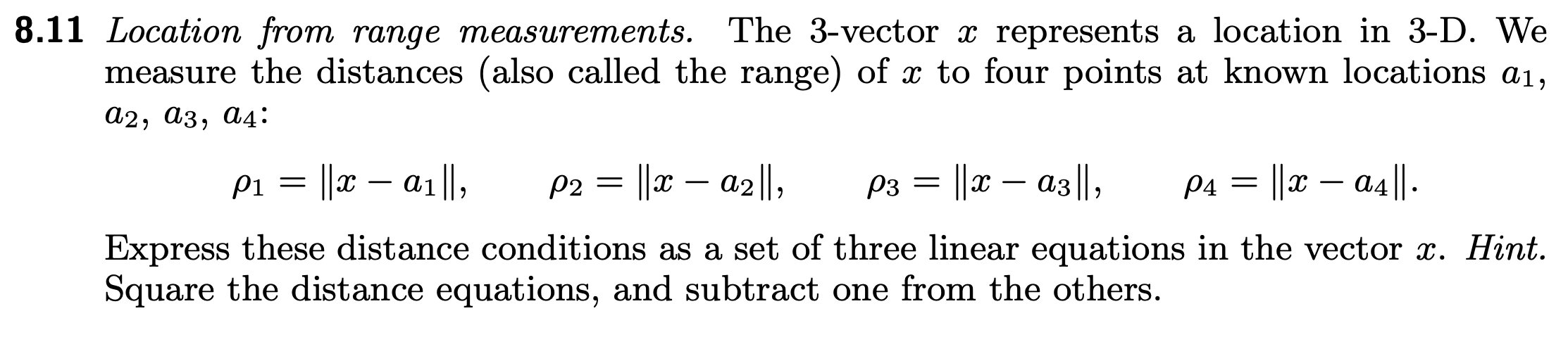 Solved 3. Exercise T8.11. Solve the problem for _ 1 aj = 1 | Chegg.com