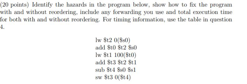 Solved Using The Table And Program Below Draw A Sequential